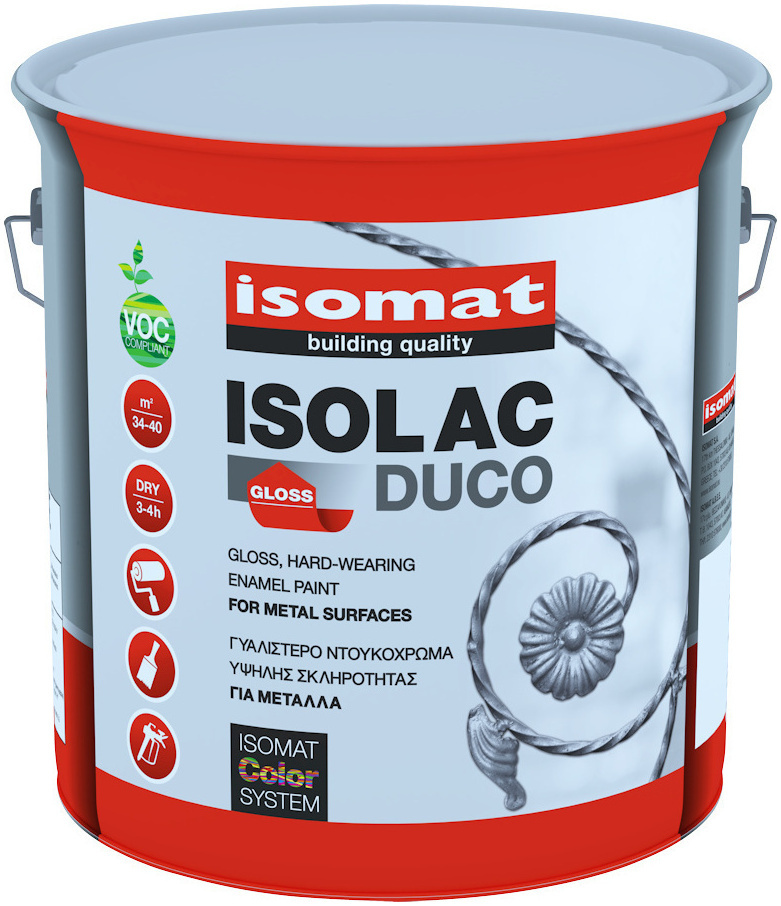 ISOMAT Βερνικόχρωμα Duco 750ml ΜΟΛΥΒΙ Γυαλιστερό | ΜΟΝΩΤΙΚΑ ΥΛΙΚΑ ...