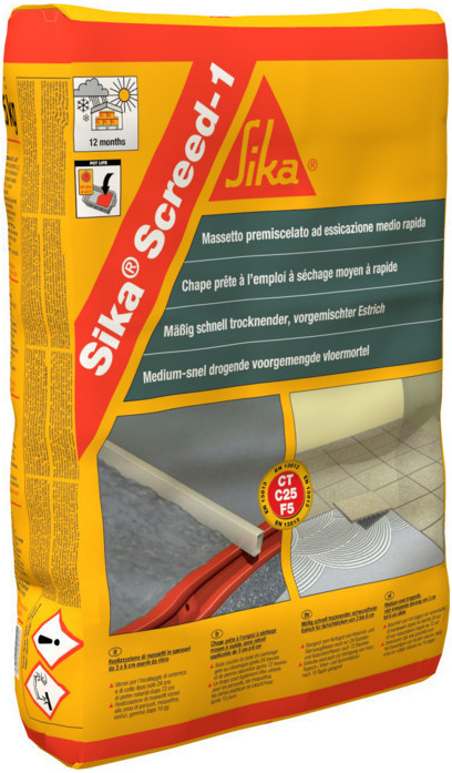 SikaScreed®-1 25kg 'Eτοιμη τσιμεντοκονία | ΜΟΝΩΤΙΚΑ ΥΛΙΚΑ ΘΕΣΣΑΛΟΝΙΚΗ